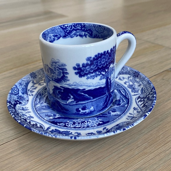 Spode | Kitchen | Spode Blue Italian Espresso Cup And Saucer Set | Poshmark